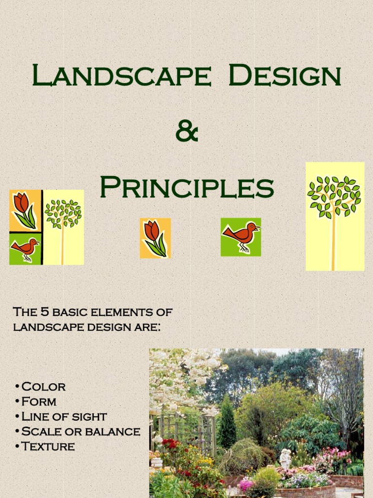 Key Principles of Landscape Design | PDF | Color | Nature