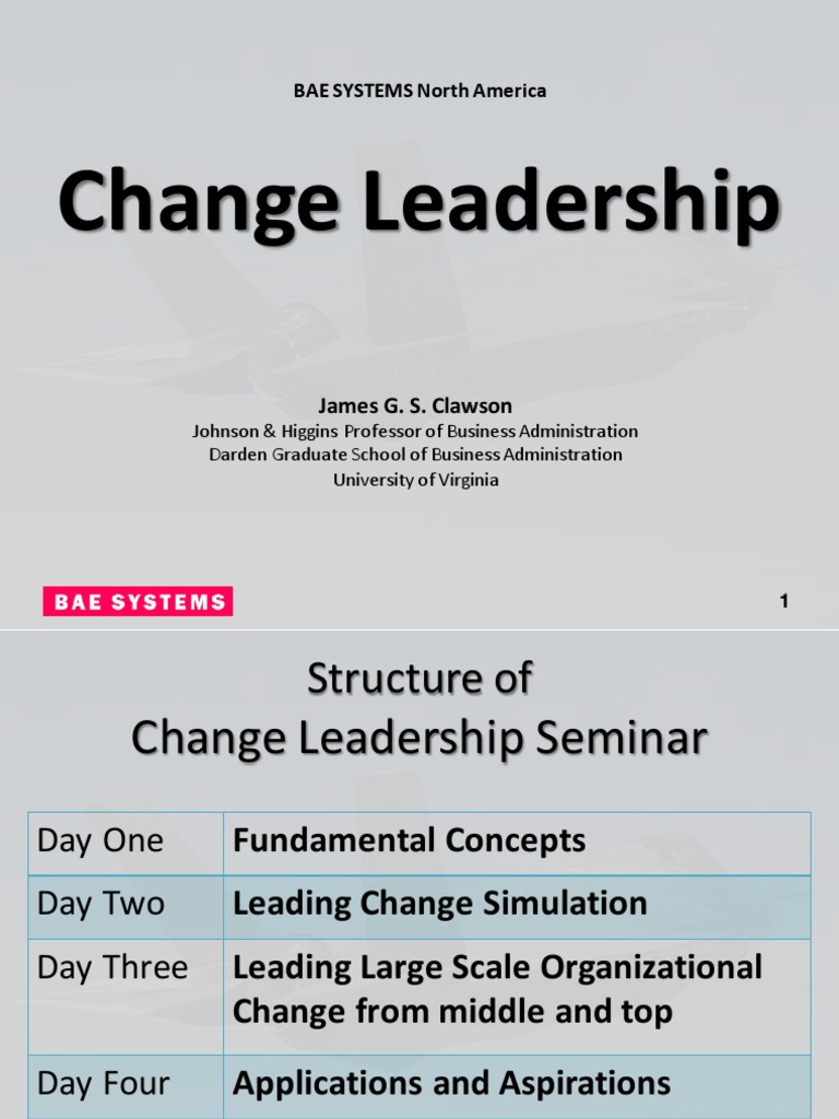 Change Leadership 2013 Slides | PDF | Leadership | Competitive Advantage