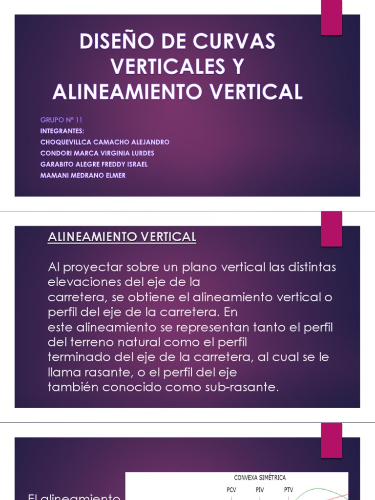 Diseño de Curvas Verticales | PDF | Curva | Longitud