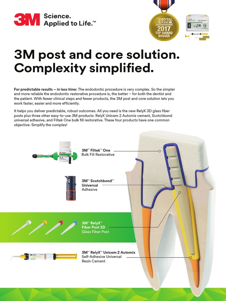 RelyX 3D Fiber Posts | PDF | Mouth | Dentistry