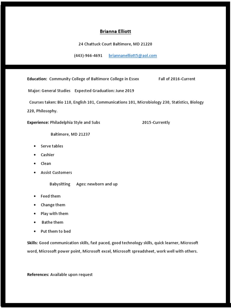 Brianna Resume Final | PDF | Wellness