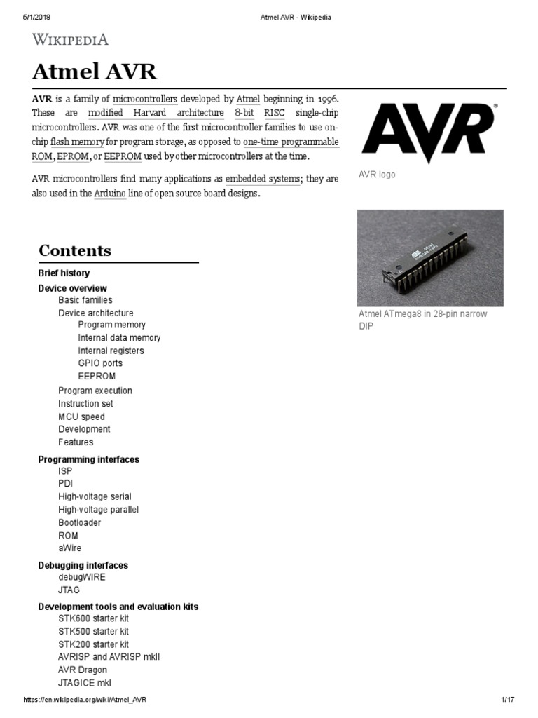 Atmel AVR | PDF | Areas Of Computer Science | Computer Engineering