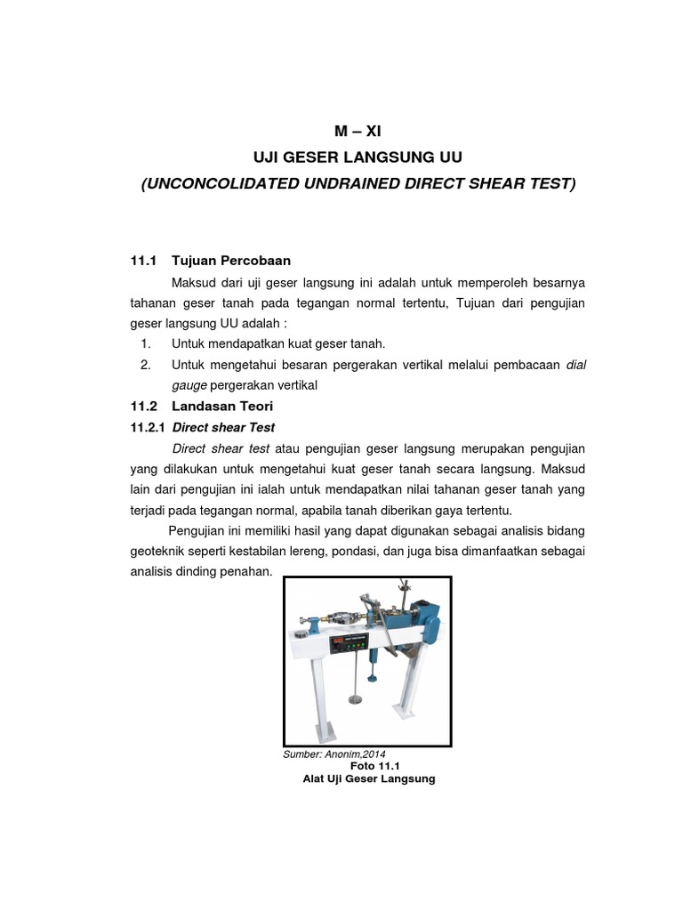 1resume 11 Uji Geser Langsung UU | PDF