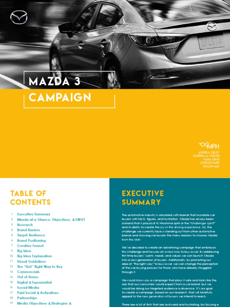 Mazda | PDF | Brand | Target Audience