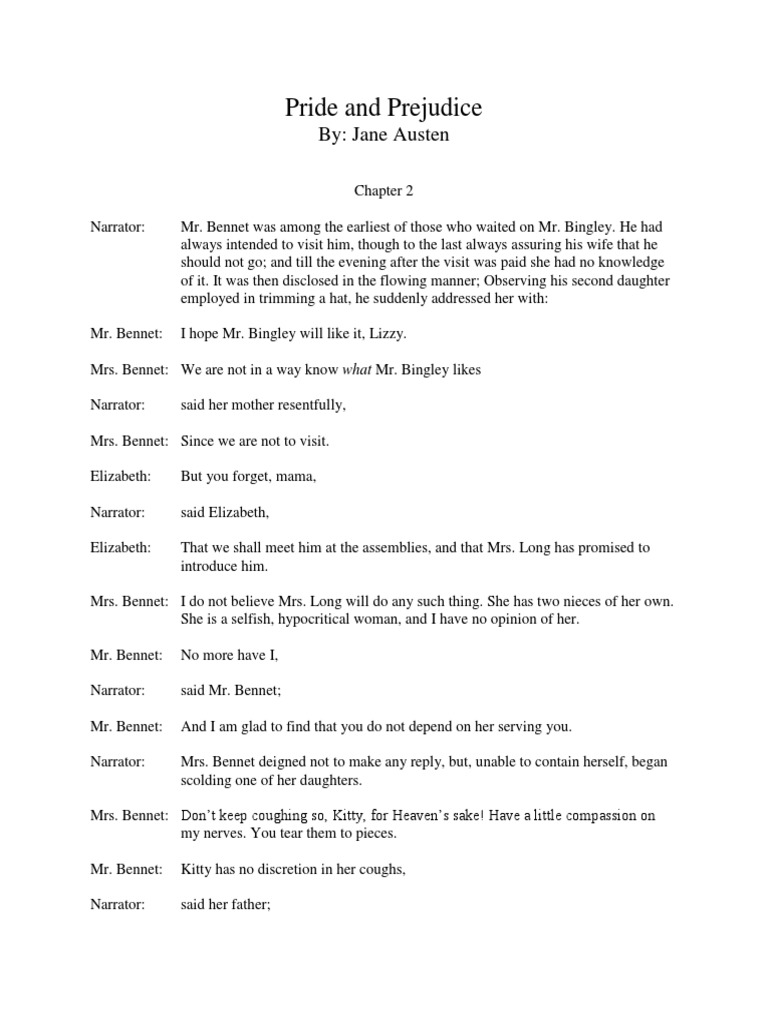 Pride and Prejudice | PDF | Pride And Prejudice | Novels