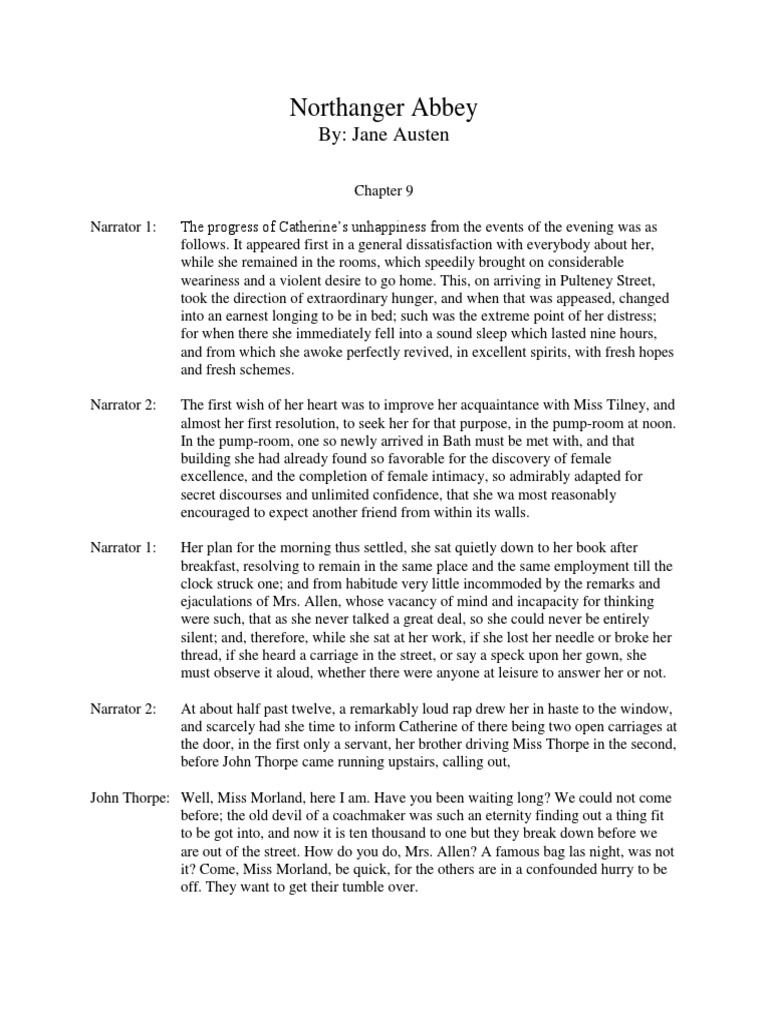 Northanger Abbey | PDF | Northanger Abbey