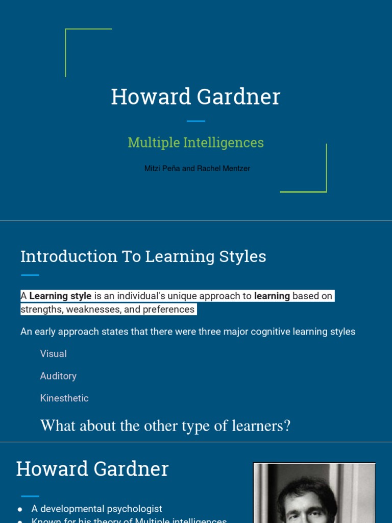 Gardner | PDF | Learning Styles | Mental Processes