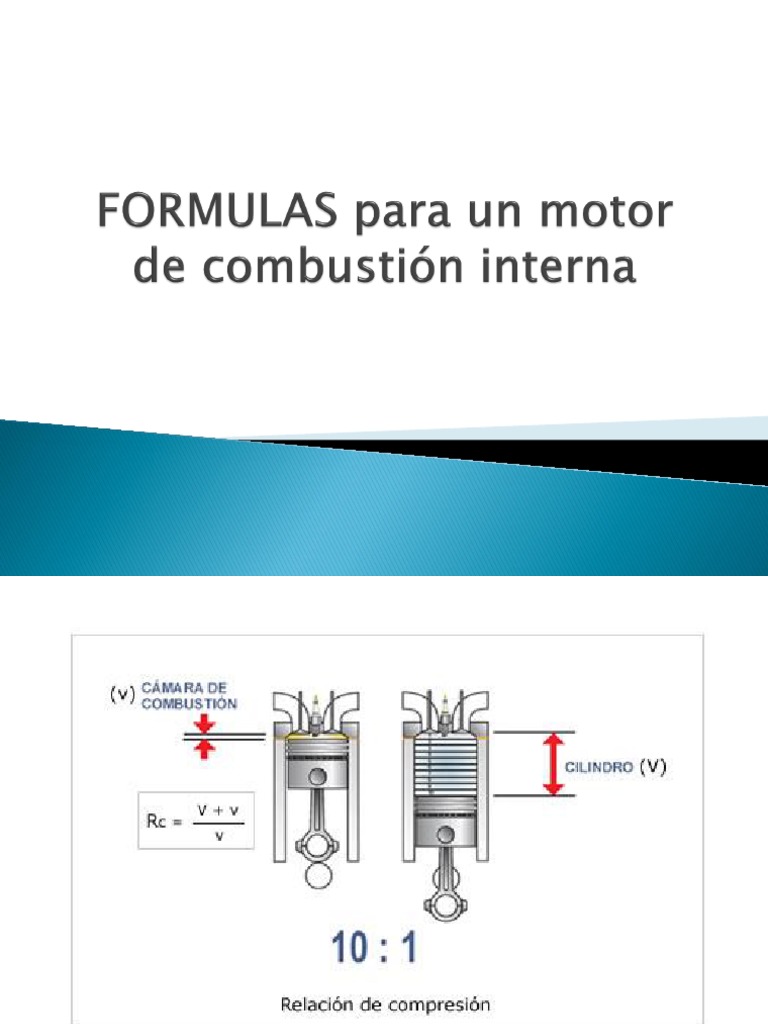 FORMULAS para Un Motor de Combustión Interna | PDF | Tecnología