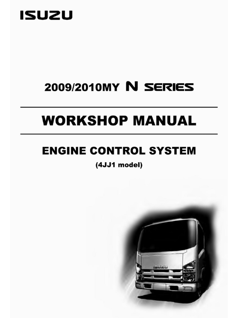 Isuzu N-Series 4JJ1 Engine Control System Lg4jjed-We - 4jj1 Euro 5 With ...