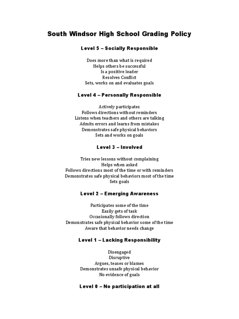Grading Policy | PDF
