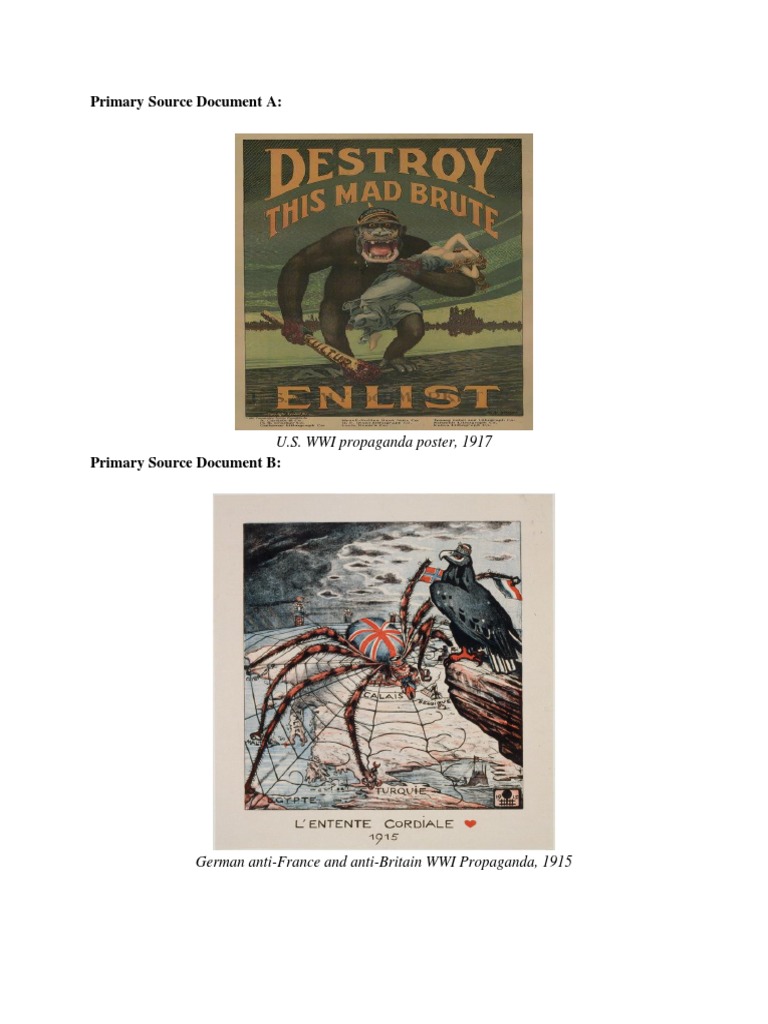 WWI Propaganda Posters Analysis | PDF