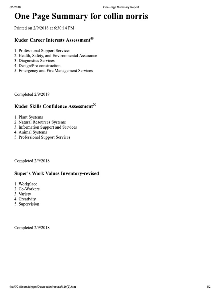 One-Page Summary Report | PDF | Teaching Methods & Materials