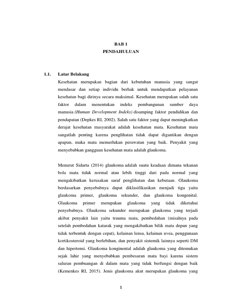 Bab 1 Skripsi Nadia.i.d | PDF | Kesehatan Holistik