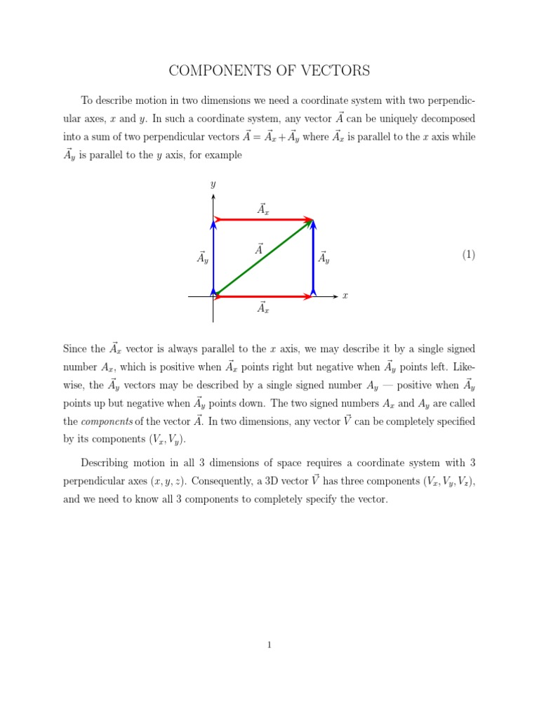 Components of Vectors: X y X y | PDF | Euclidean Vector | Acceleration