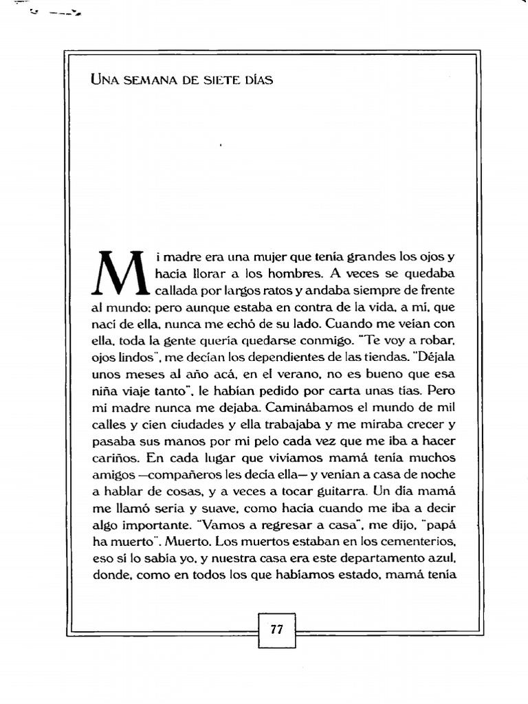 Una Semana de Siete Dias | PDF