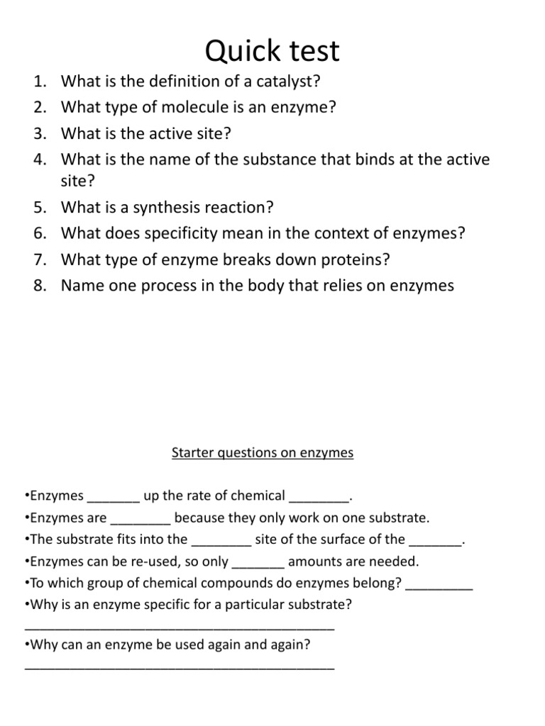 Enzyme Basics and Factors Affecting Activity | PDF | Active Site | Enzyme