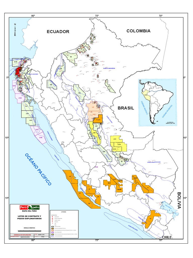 Mapa de Exploración Peru Petro | PDF