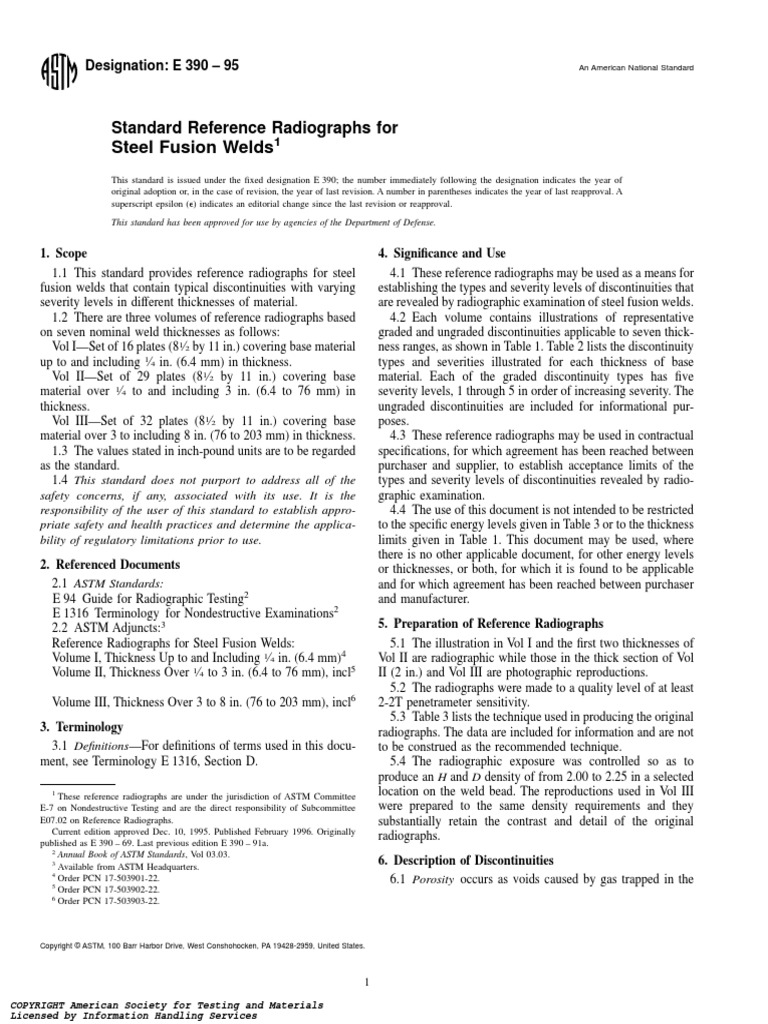 Standard Reference Radiographs For | PDF | Radiography | Welding