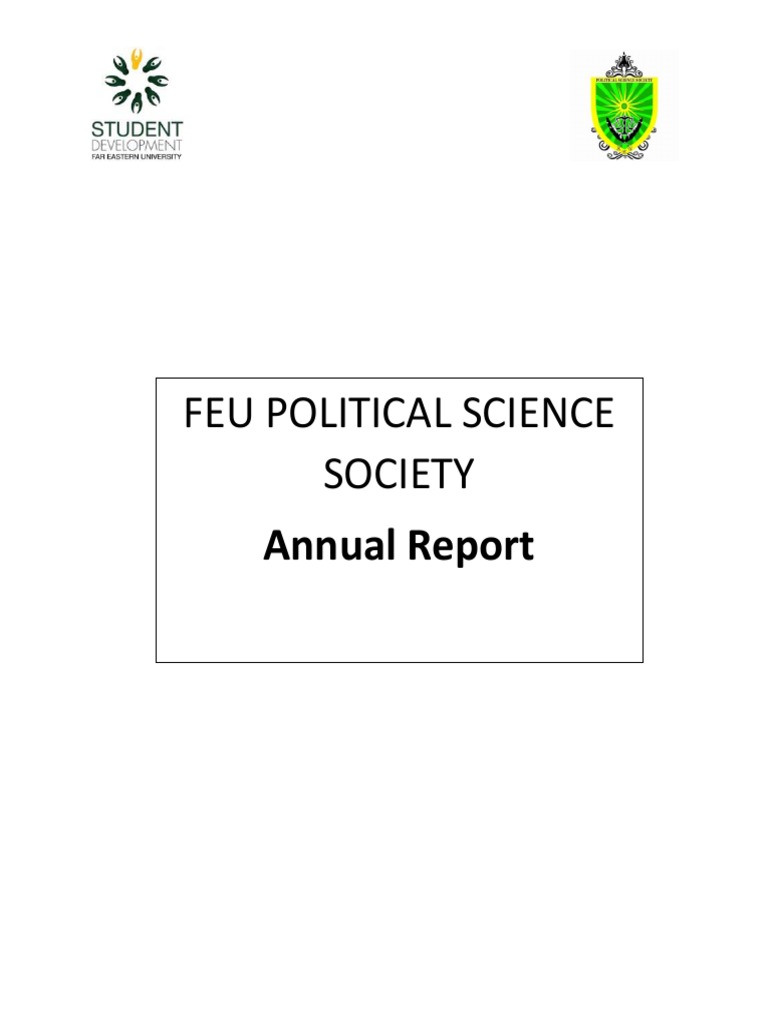 Feu Political Science Society: Annual Report | PDF | Social Science