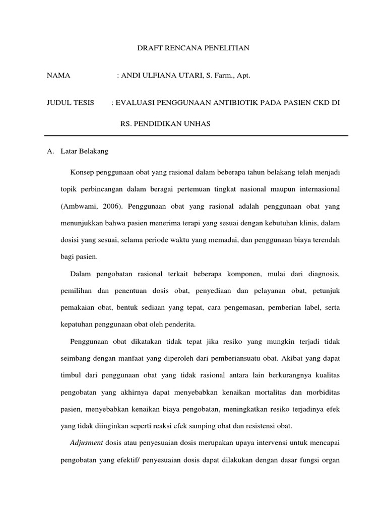 Draft Rencana Penelitian