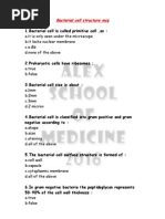 Bacteria MCQ | PDF | Gram Positive Bacteria | Bacteria