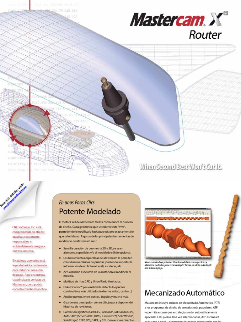 Mastercam Router | PDF | Mecanizado | Perforar