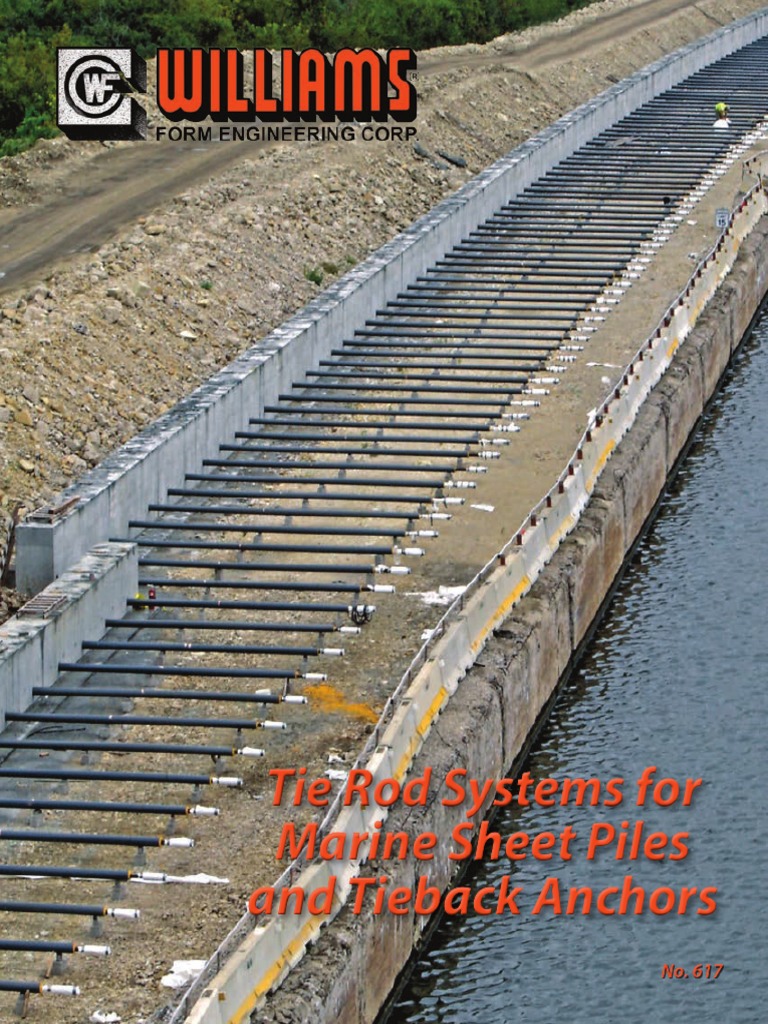 Tie Rod Tieback Systems | PDF | Galvanization | Deep Foundation