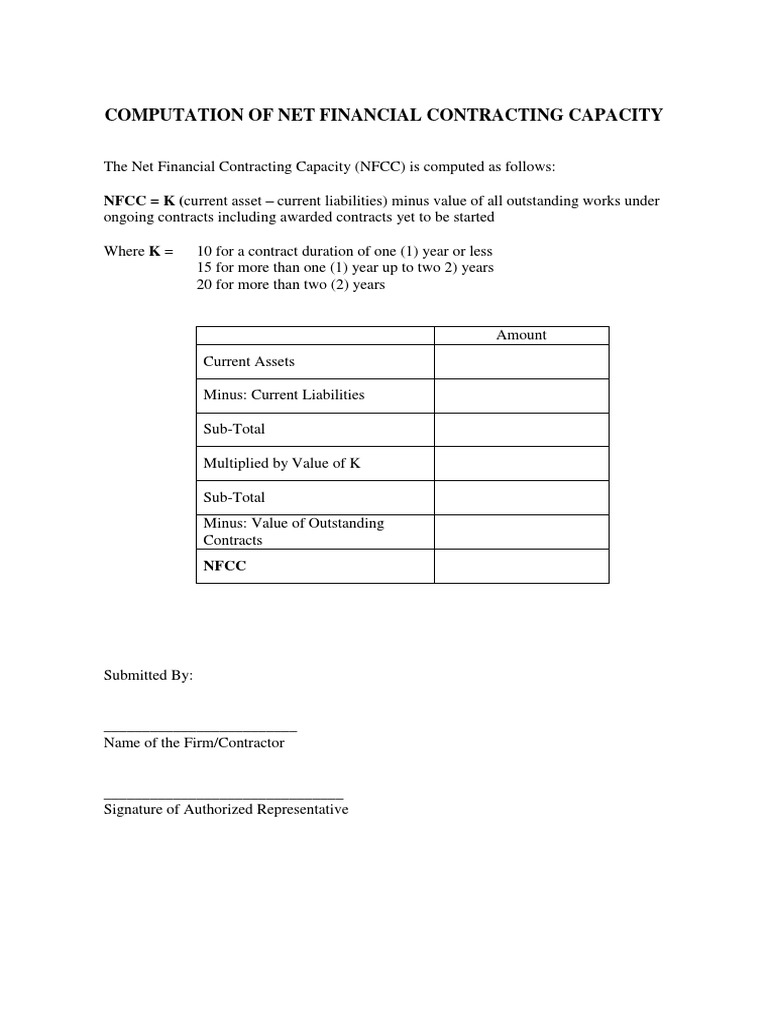 Annex A-Computation of NFCC | PDF