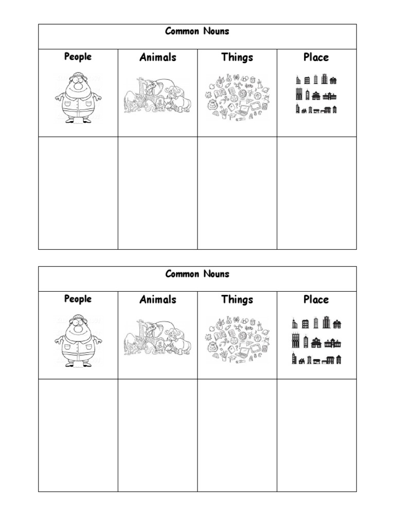 Common Nouns - Interactive Worksheet | PDF | Foreign Language Studies