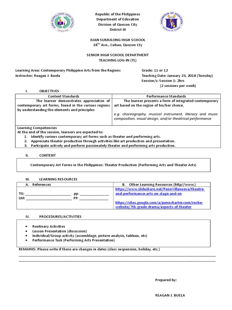 Theater Lesson Plan | Download Free PDF | Actor | Theatre