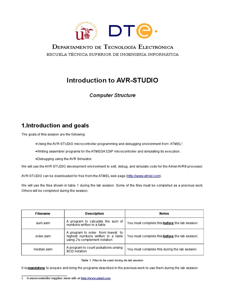 Introduction To AVR-STUDIO | PDF | Computer Program | Programming