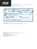 Formato Cheque BBVA Ejemplo | PDF