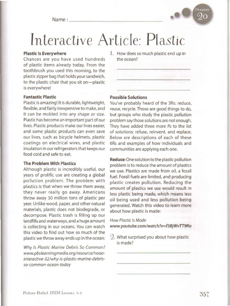 The 6Rs: Solving Plastic Pollution | PDF | Reuse | Plastic