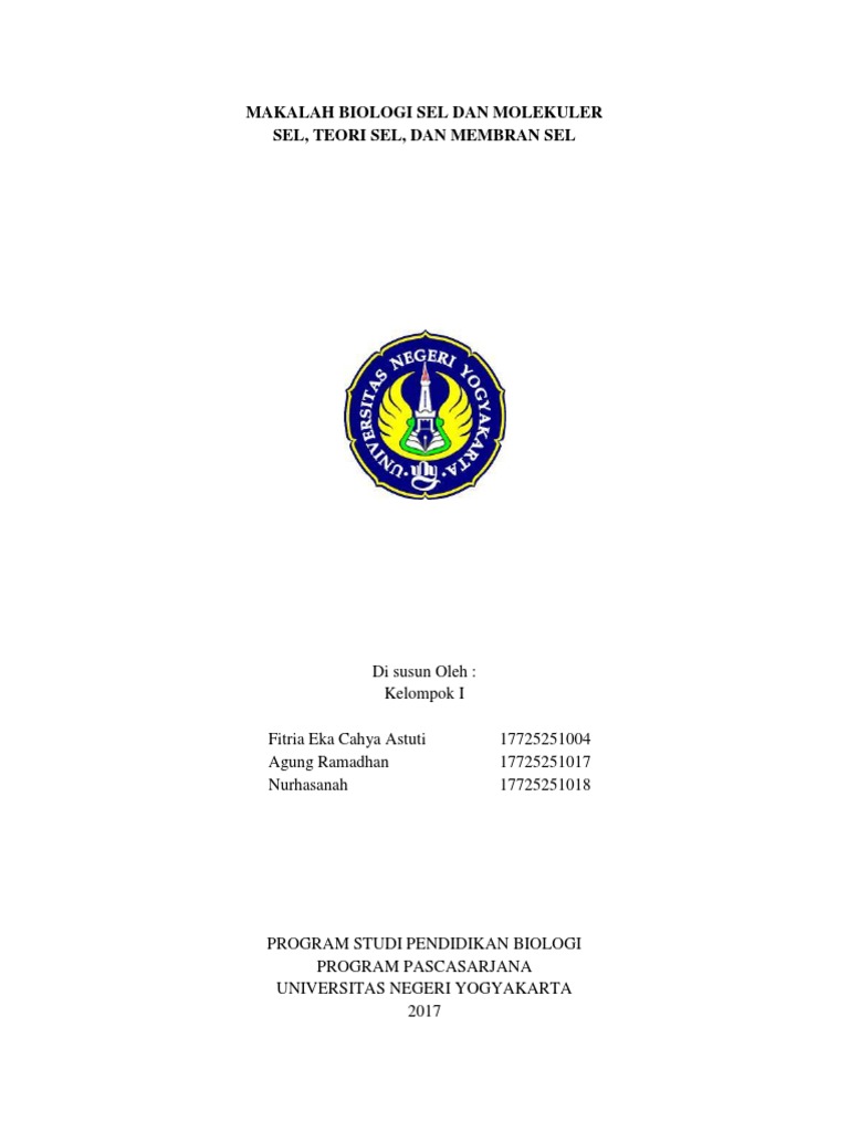 1 Sel Teori Sel Dan Membran Sel Pdf