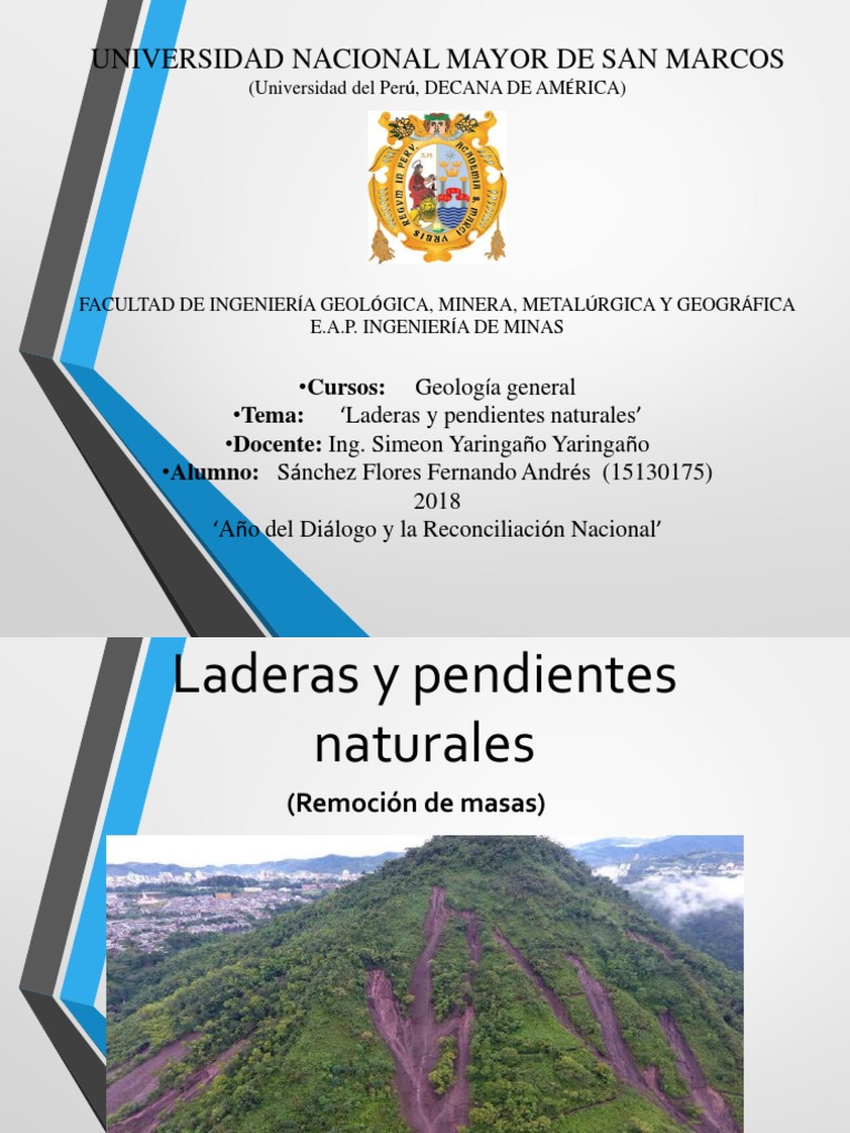 Laderas y Pendientes Naturales (Exposición) | PDF | Placas tectónicas ...