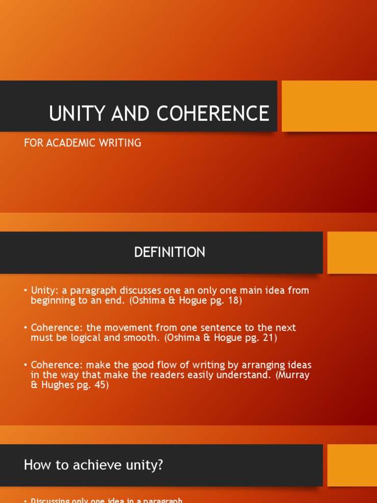 Unity and Coherence | Download Free PDF | Comma | Clause