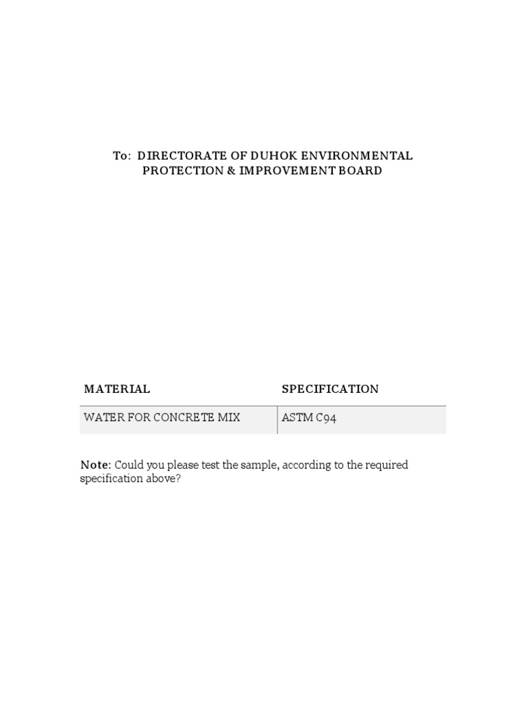 Water - Letter No.03 | PDF