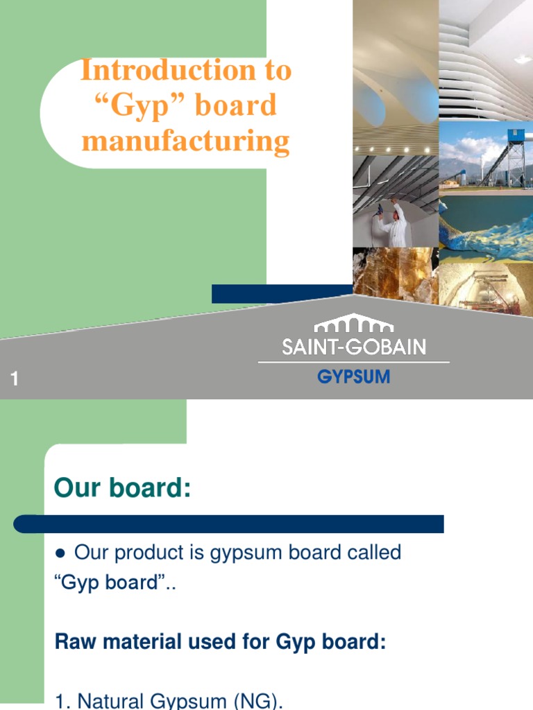 Gypsum Formation and Gyp Board Overview | PDF | Gypsum | Chemical Elements