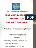 Principles of Materials Adaptation | PDF | Textbook | Teachers