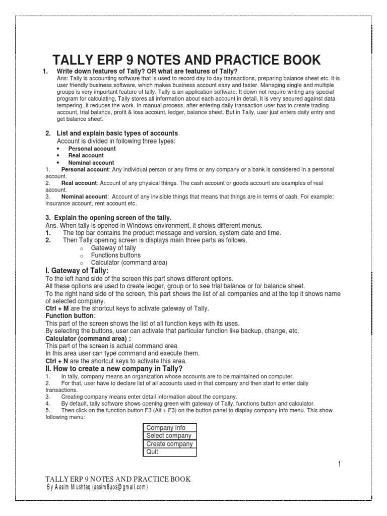 Tally Practice | Download Free PDF | Expense | Debits And Credits