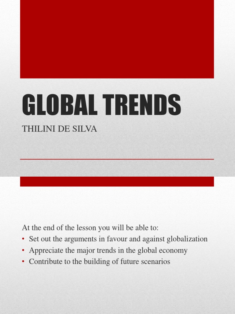 Global Trends: Thilini de Silva | PDF