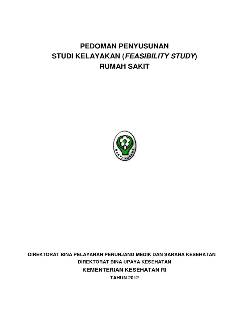 Pedoman Studi Kelayakan Rs PDF | PDF | Bisnis