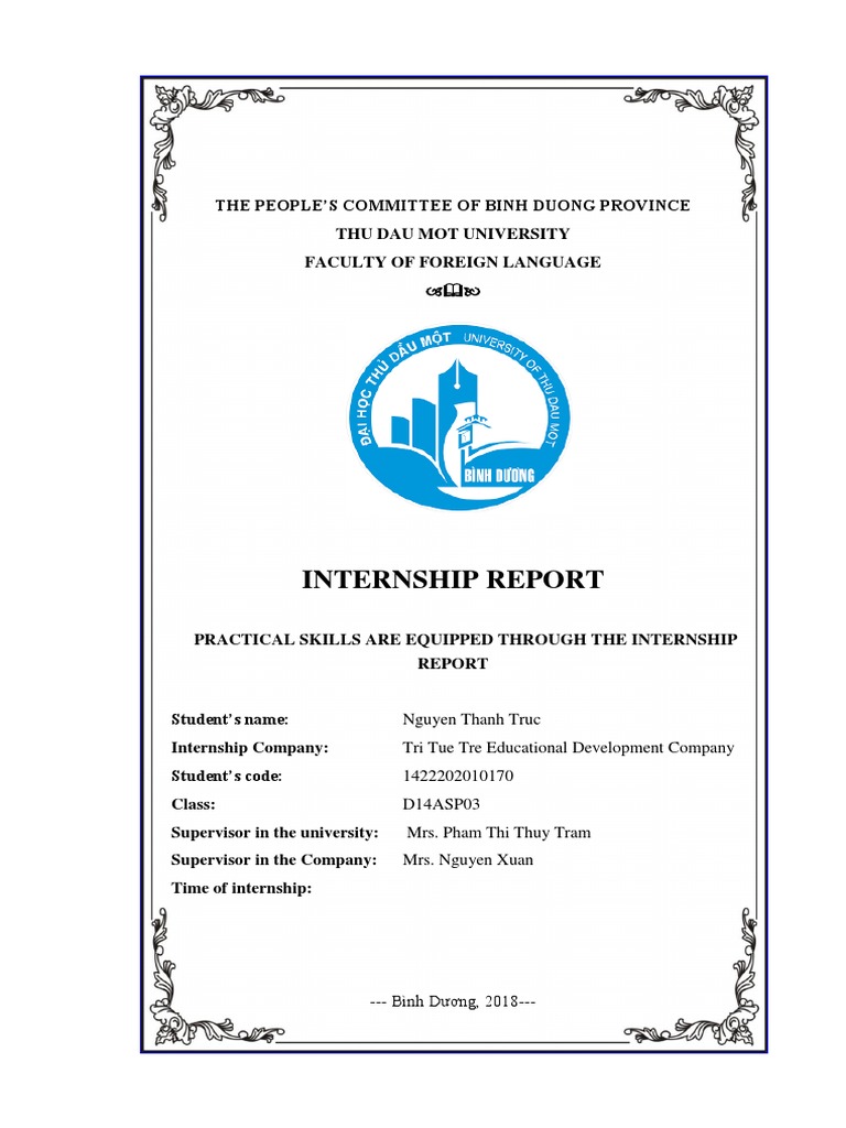Internship Report | PDF
