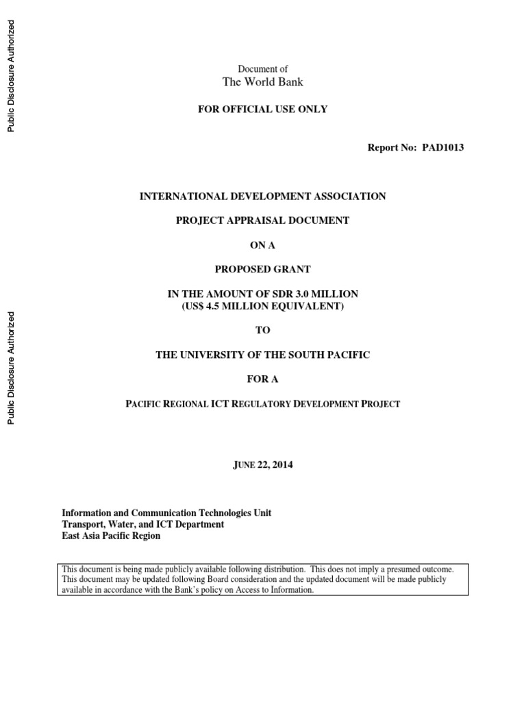 The World Bank: Document of | PDF | World Bank | International ...