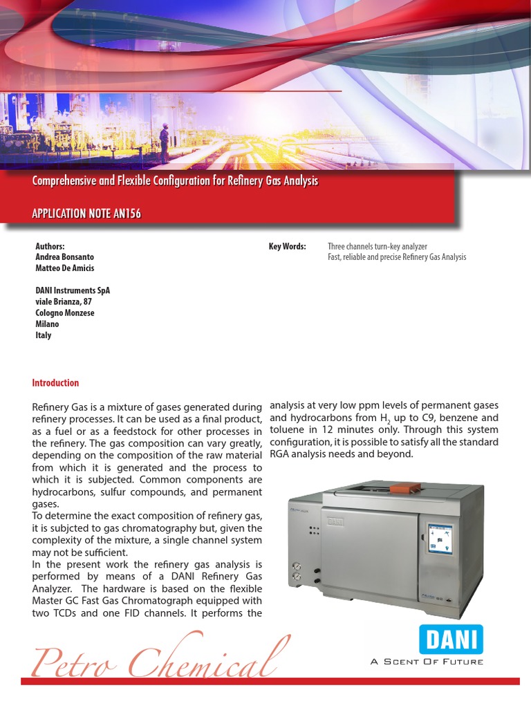 Dani - An156 - Rga | PDF | Gas Chromatography | Chromatography