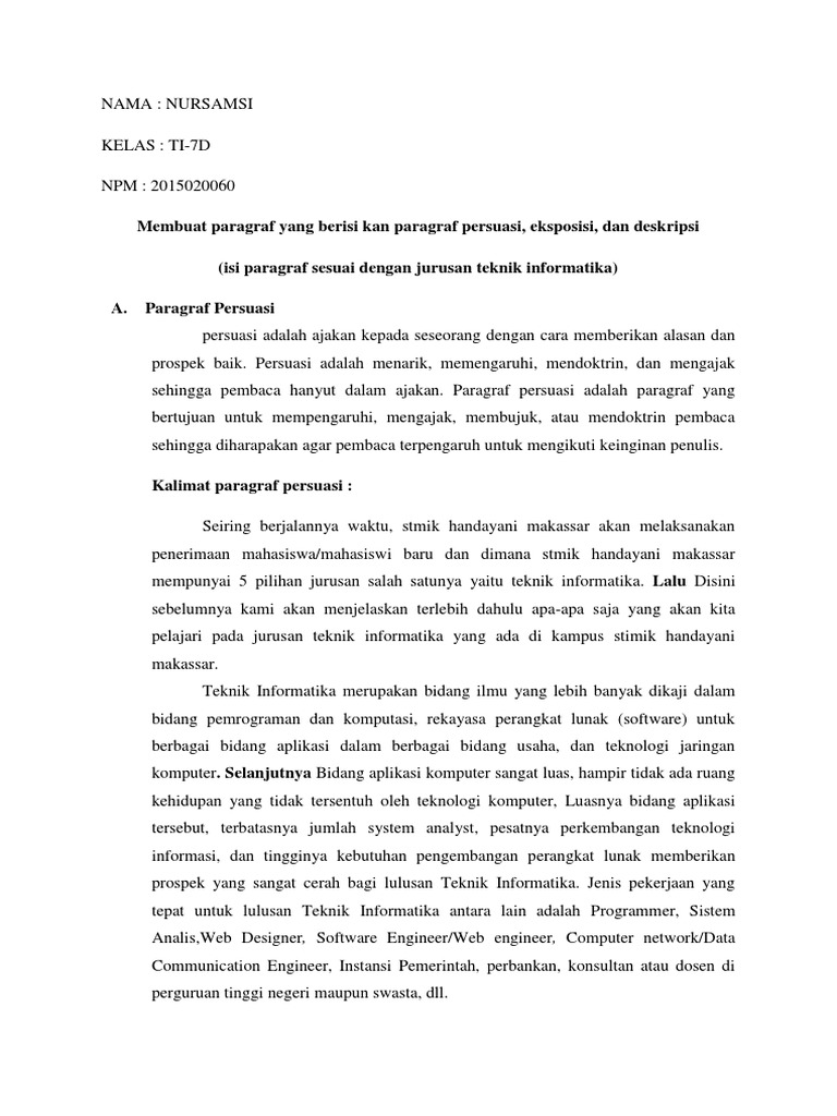 Kalimat Paragraf | PDF