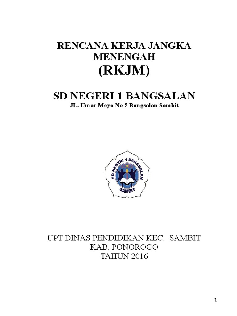 Contoh Rks - RKJM Sekolah Dasar | PDF | Karier & Perkembangan
