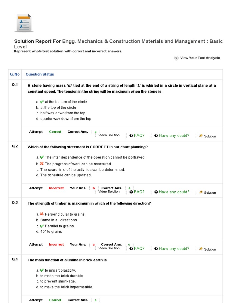 CPM Basic 1 PDF | PDF | Concrete | Force