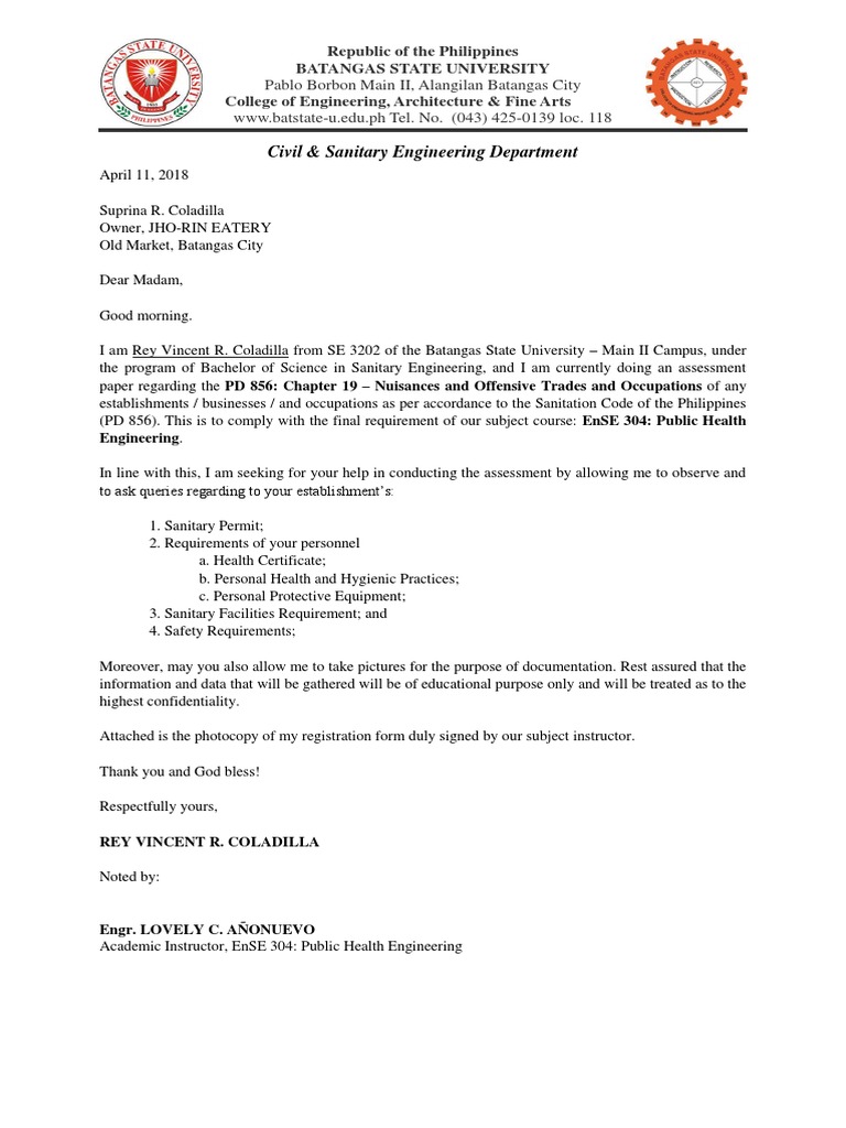 Civil & Sanitary Engineering Department | PDF | Sanitation | Business