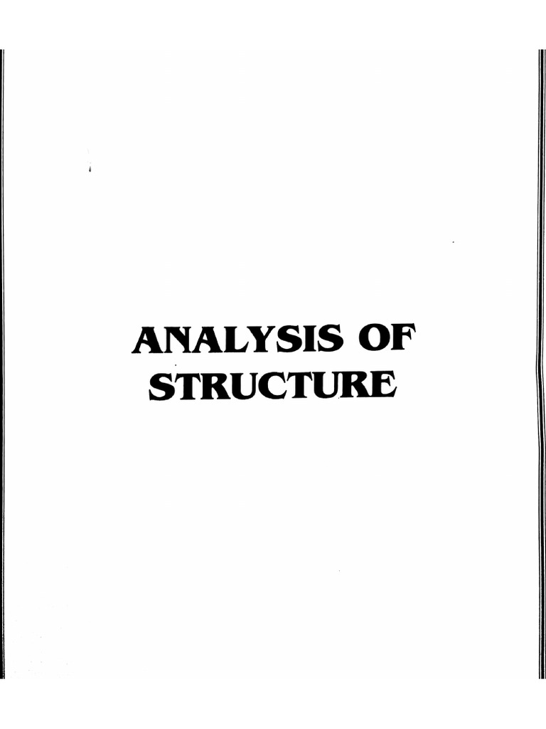 Analysis of Structure | PDF